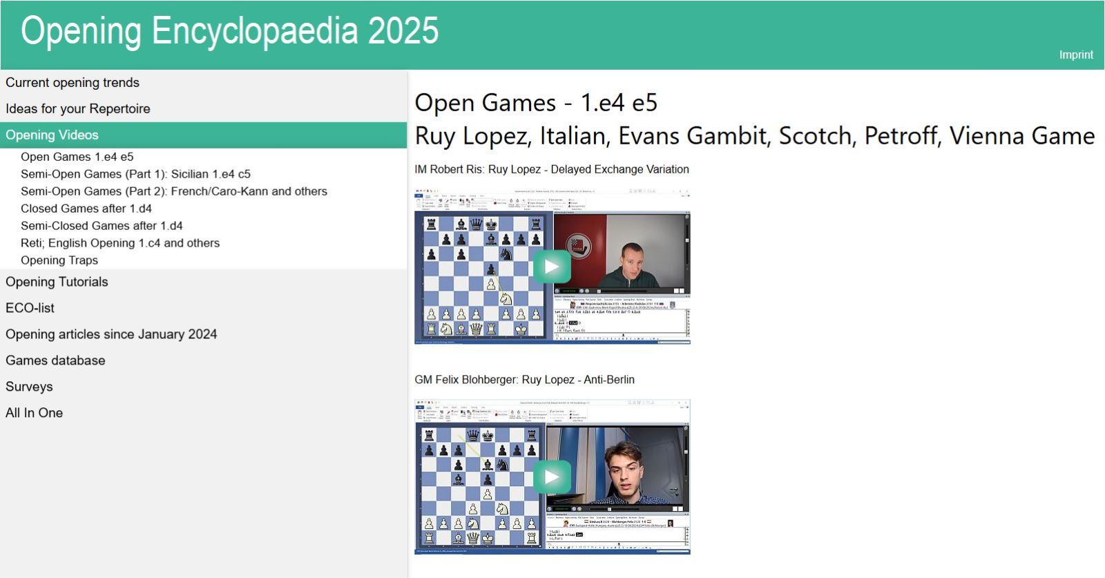 The new Opening Encyclopaedia 2025 - Your easy access to opening theory | ChessBase